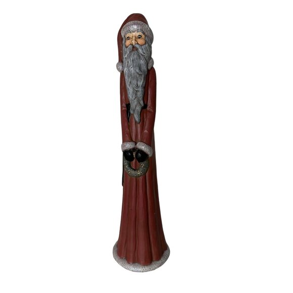 Holiday | Vintage Style Santa Claus Figurine 135 Tall Handpainted ...